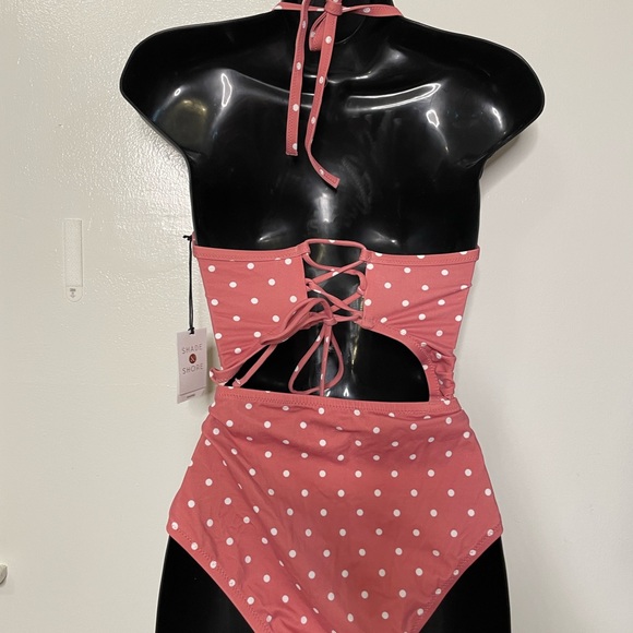 Shade And Shore Swim Shade Shore One Piece Polka Dot Bathing Suit